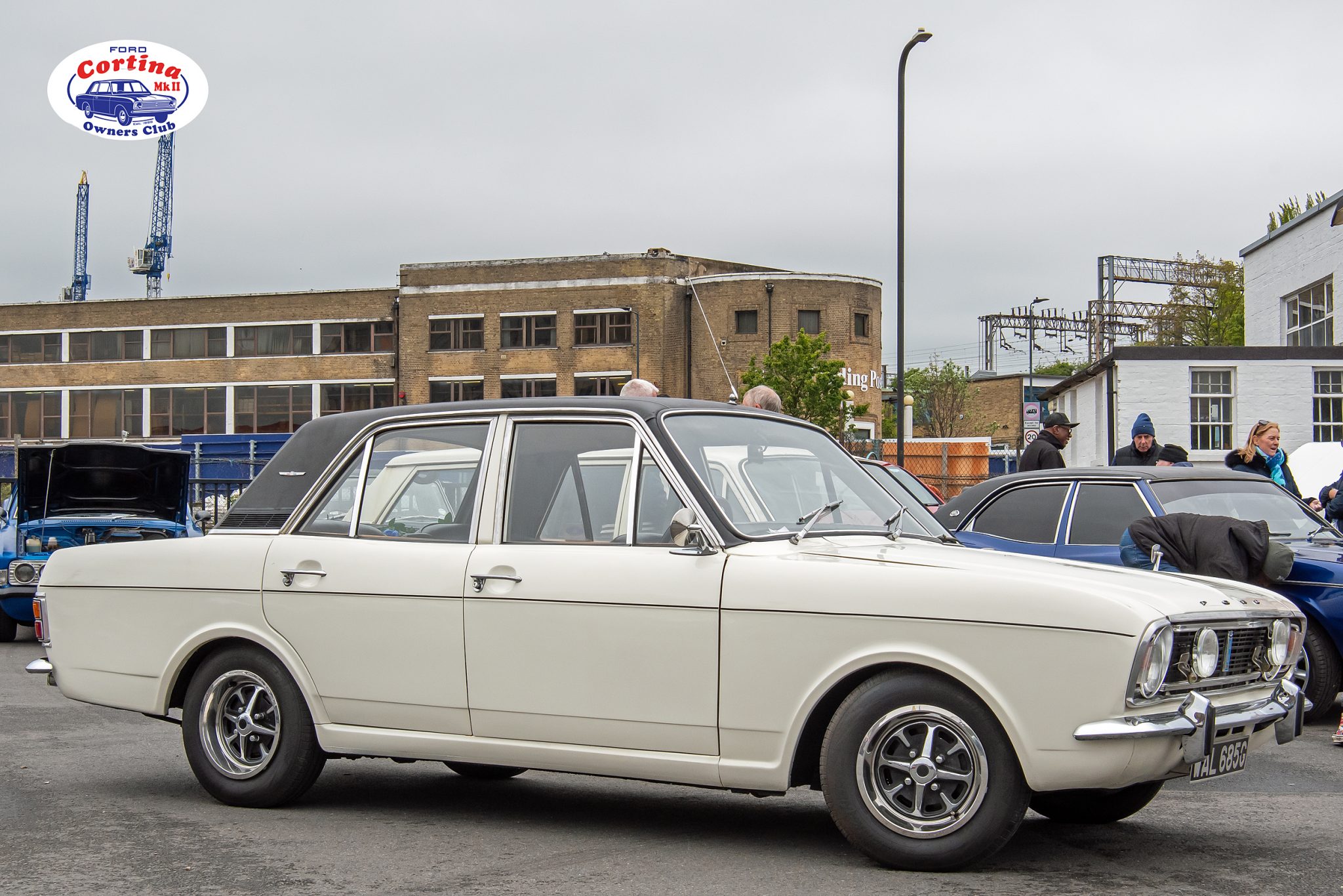 Cortinas at the Ace Cafe - Ford Cortina Mk2 Owners Club | Ford Cortina ...
